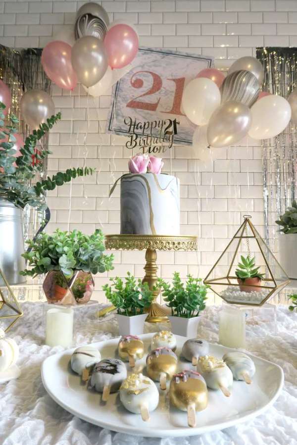 Whimsical Marble Birthday Party - Birthday Party Ideas for Kids