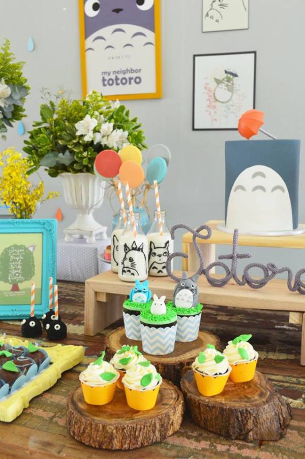 Colorful Totoro Birthday Party - Birthday Party Ideas for Kids